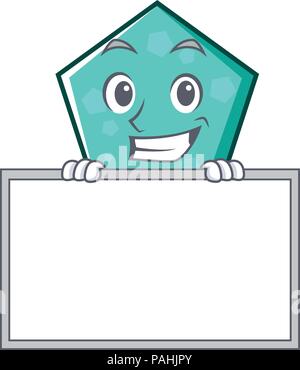 Grinning pentagon character cartoon style Stock Vector Image & Art - Alamy