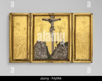 Triptych with the Way to Calvary, the Crucifixion, and the Disrobing of ...