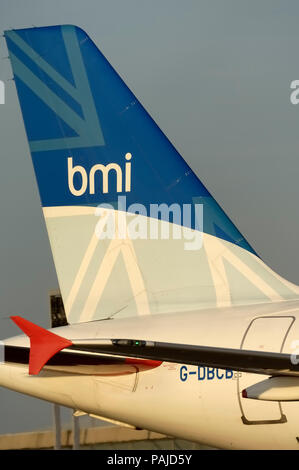 tail and winglet with logos Stock Photo - Alamy