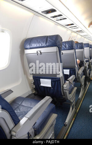 The Embraer ERJ-135, a regional jet airliner, was showcased at the ...