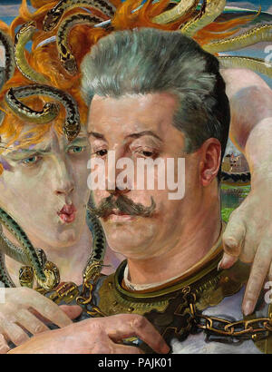 Jacek Malczewski, Portrait of Tadeusz Błotnicki with Medusa (Portret ...