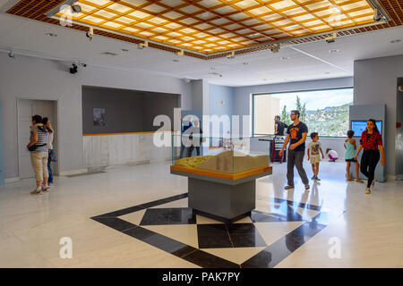 MYCENAE, GREECE -APR 24, 2016: Archaeological museum in Mycenae, Greece ...