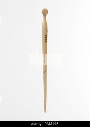 Glass ligula (ear pick). Culture: Roman. Dimensions: H.: 6 in. (15.2 cm ...