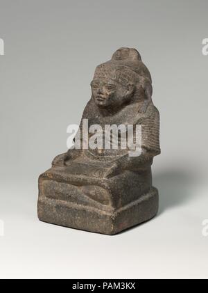 Statue of the god Thoth as a baboon, ancient Hermopolis, Ashmunein ...