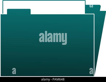 Folder with documents blue lines Stock Vector Image & Art - Alamy