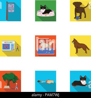 Bathing pet puppy in a bowl. dog,Pet,dog care single icon in monochromt ...