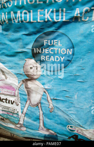 Fuel Injection Ready Sign, Yogyakarta, Indonesia Stock Photo - Alamy