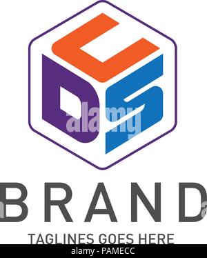 DCS logo. DCS letter. DCS letter logo design. Initials DCS logo linked ...