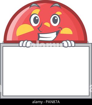 With board semicircle character cartoon style Stock Vector Image & Art ...