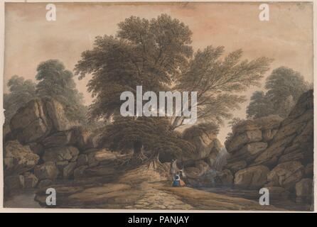 John Varley, (artist), British, 1778 - 1842, Sailboat on a Beach, first ...