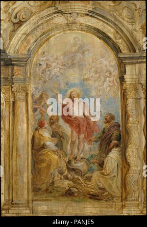 The Glorification of the Eucharist (oil sketch), painting by Peter Paul Rubens, 1630-1632 Stock ...