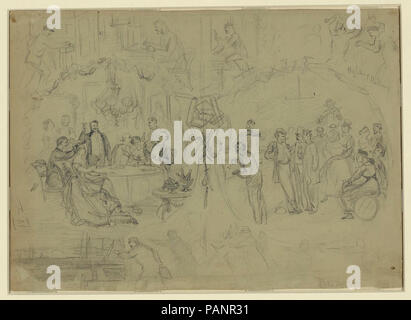 A series of small scenes that illustrate various ways of getting money ...