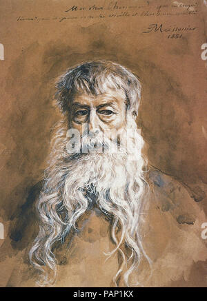 Meissonier Jean-Louis Ernest - Self Portrait 4 - French School - 19th ...