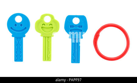 Plastic toy keys Stock Photo - Alamy