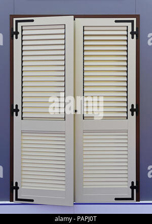 Double Window Shutters Stock Photo - Alamy