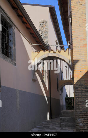 View of the ancient town - Corfinio, L'Aquila, Abruzzo, Italy Stock ...