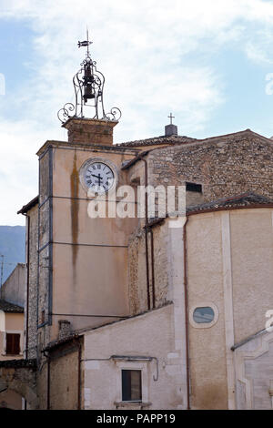 View of the ancient town - Corfinio, L'Aquila, Abruzzo, Italy Stock ...