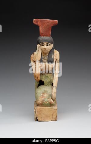 Egyptian Wood Sculpture of the goddess Isis, 332-30 BC, Ptolemaic ...