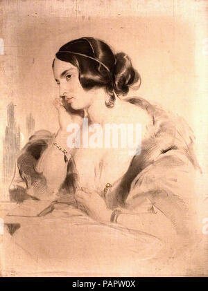 Landseer Sir Edwin Henry - the Honourable Mrs Norton Stock Photo - Alamy