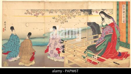 The Third Princess and Kashiwagi, from the Tale of Genji (Genji ...