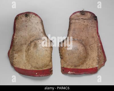Elements of a Horse Armor, 16th century, German, Steel, leather ...