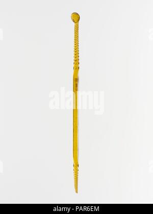 Bone ligula (ear pick). Culture: Roman. Dimensions: H.: 5 1/16 in. (12. ...