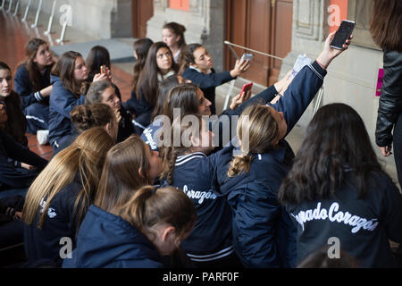 MEXICO CITY, MEX - OCT 27, 2016: Interior of a Souvenir shop with the ...