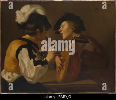 Two Musicians 17th century Dutch (Utrecht Caravaggist) Painter, 17th ...