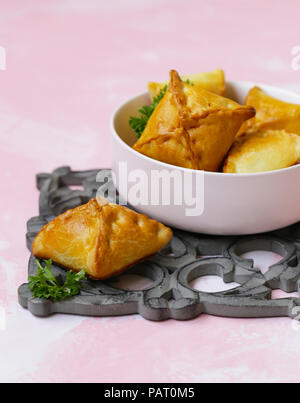 small pies with meat samsa - oriental cuisine Stock Photo - Alamy