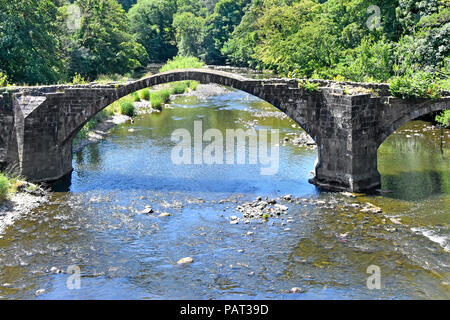 Cromwells bridge in the Ribble Valley, Lancashire. Old stone bridge ...