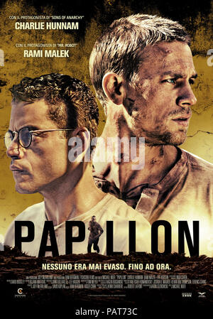 PAPILLON, l-r: Charlie Hunnam, Rami Malek, 2017. © Bleecker Street ...