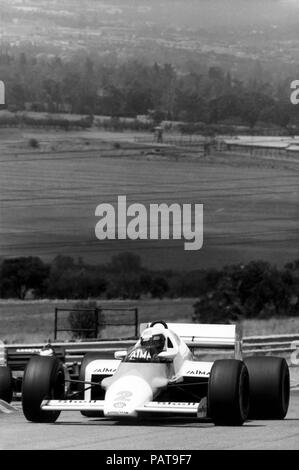 Alain Prost, 1985 Formula One World Driving Champion, takes the lead in ...