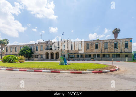 HAIFA, ISRAEL - JULY 20, 2018: Interior view of the historic Talpiot ...