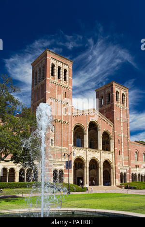 The historic Royce Hall, on the college campus of UCLA, serves as the ...