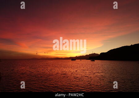 Mexican Sunset on the Ocean Stock Photo - Alamy