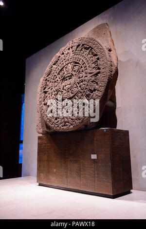The Aztec Sunstone at The National Museum of Anthropology (Museo ...