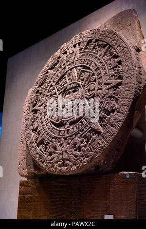 The Aztec Sunstone at The National Museum of Anthropology (Museo ...
