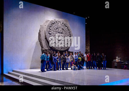 The Aztec Sunstone at The National Museum of Anthropology (Museo ...