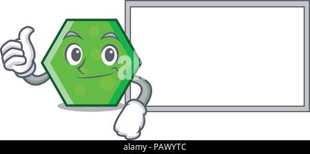 Up board octagon character cartoon style Stock Vector Image & Art - Alamy