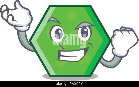 Businessman octagon character cartoon style Stock Vector Image & Art ...