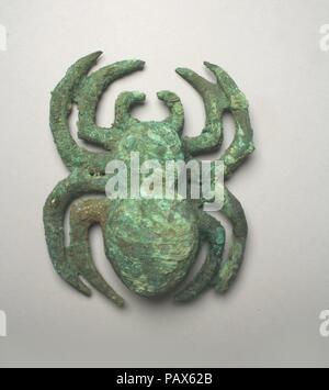 Spider. Culture: Moche (Loma Negra). Dimensions: Length 2-11/16 in. (6. ...