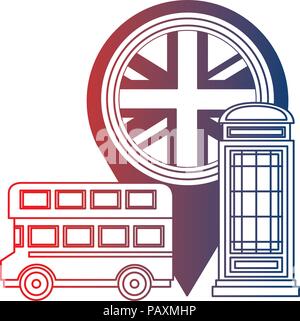 Set of Double deck City Bus vector isolated on white background Stock ...
