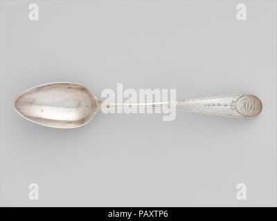 Table Spoon. Culture: American. Dimensions: L. 8 7/8 in. (22.5 cm); 2 ...