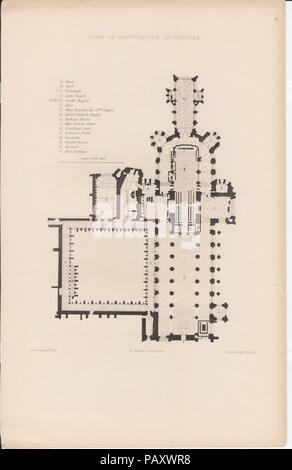 Gloucester Cathedral Plan Stock Photo - Alamy