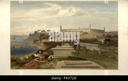Hospital and cemetery at Scutari, Crimean War, 1854 Stock Photo - Alamy