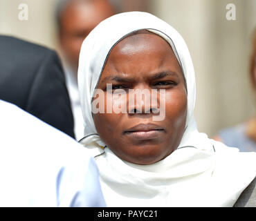 Hadiza Bawa-Garba outside the High Court in London, where she is ...