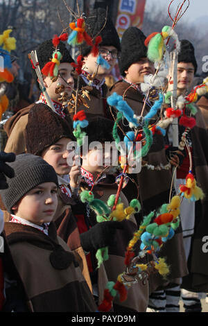 Survakari with traditional costumes performs ritual lightly pats the ...