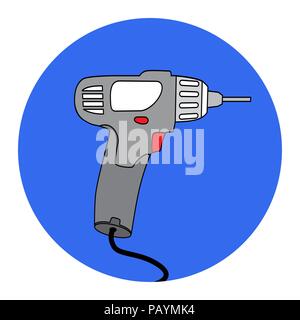 impact wrench tool line icon vector illustration Stock Vector Image ...