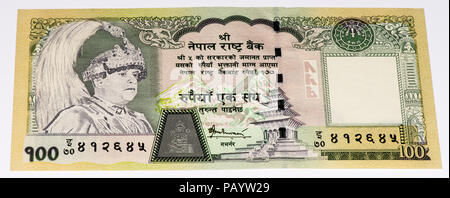 Nepal 100 Rupee Bank Note Stock Photo - Alamy