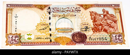 200 Syrian pounds banc note. Syrian pound is the national currency of ...